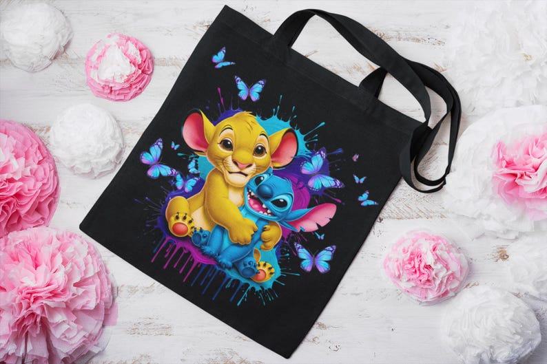 Simba and Stitch PNG SVG Clipart: T-shirt Mug Design (digital Download ...
