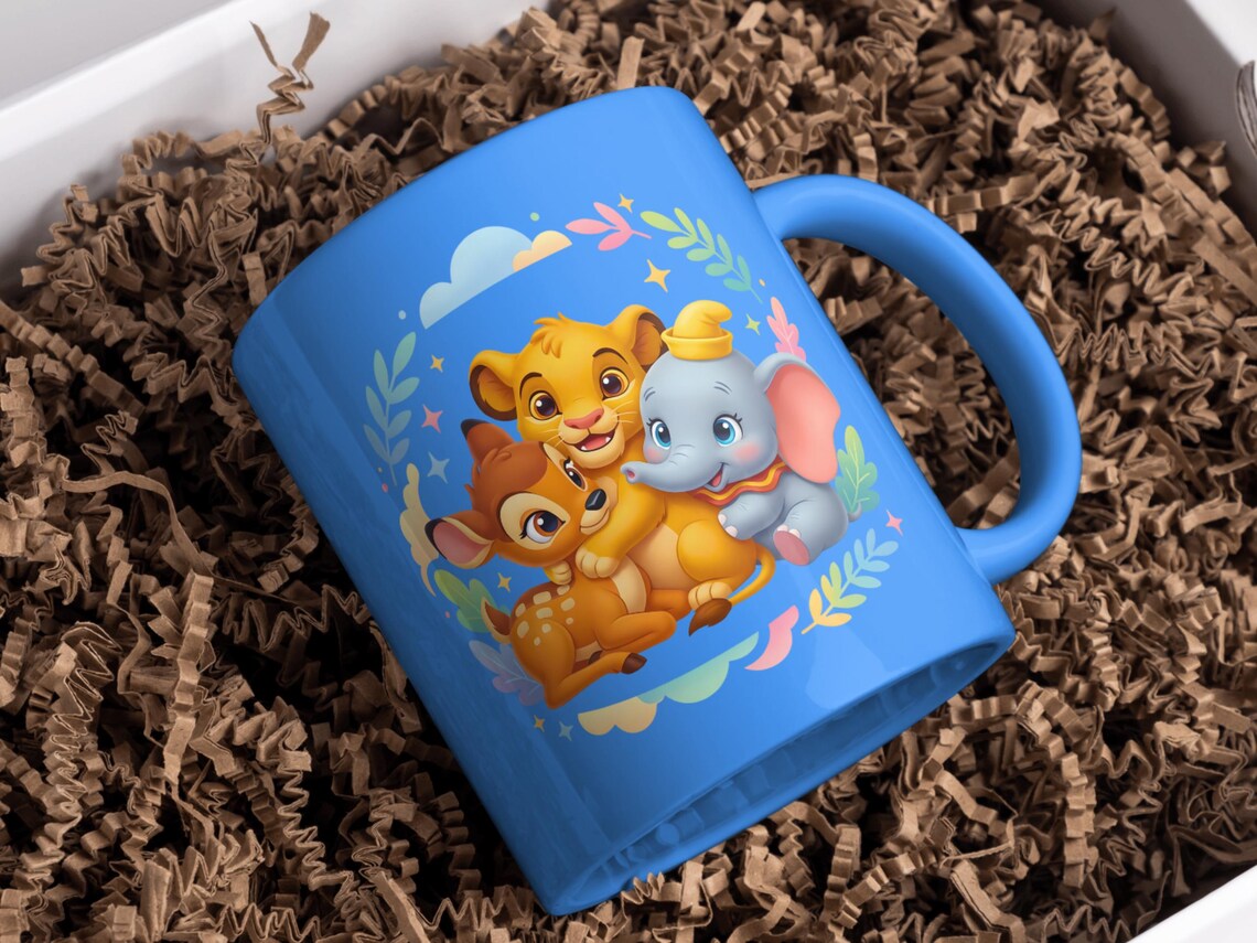 Lion King Simba Bambi Dumbo Friend Hug PNG – Animal Friendship Design ...