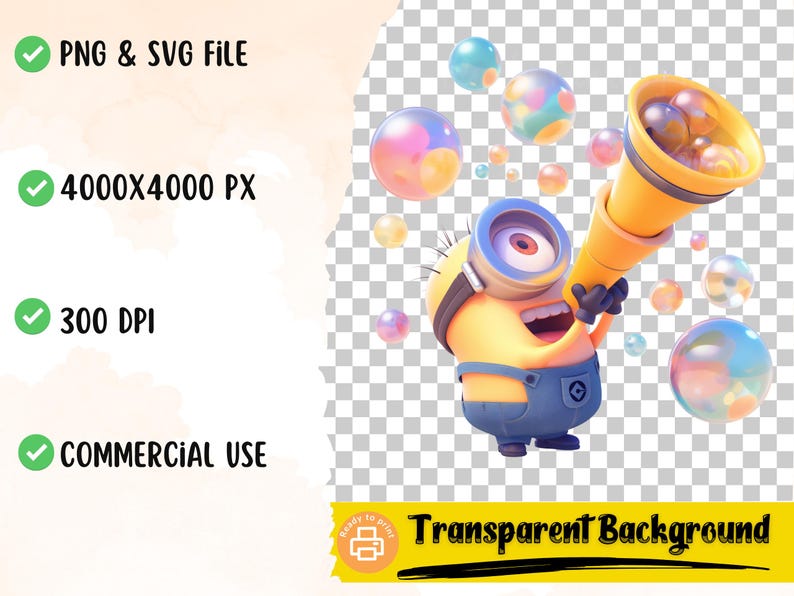 Mega Bundle Minions 115 PNG & SVG Digital Clipart Commercial Use ...