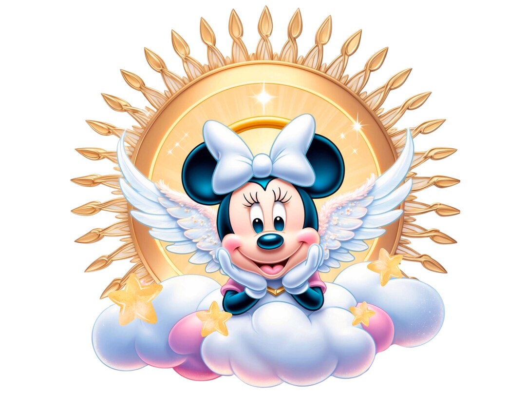 Minnie Mouse Angel PNG Clipart: Heaven Design, Commercial Use (digital ...