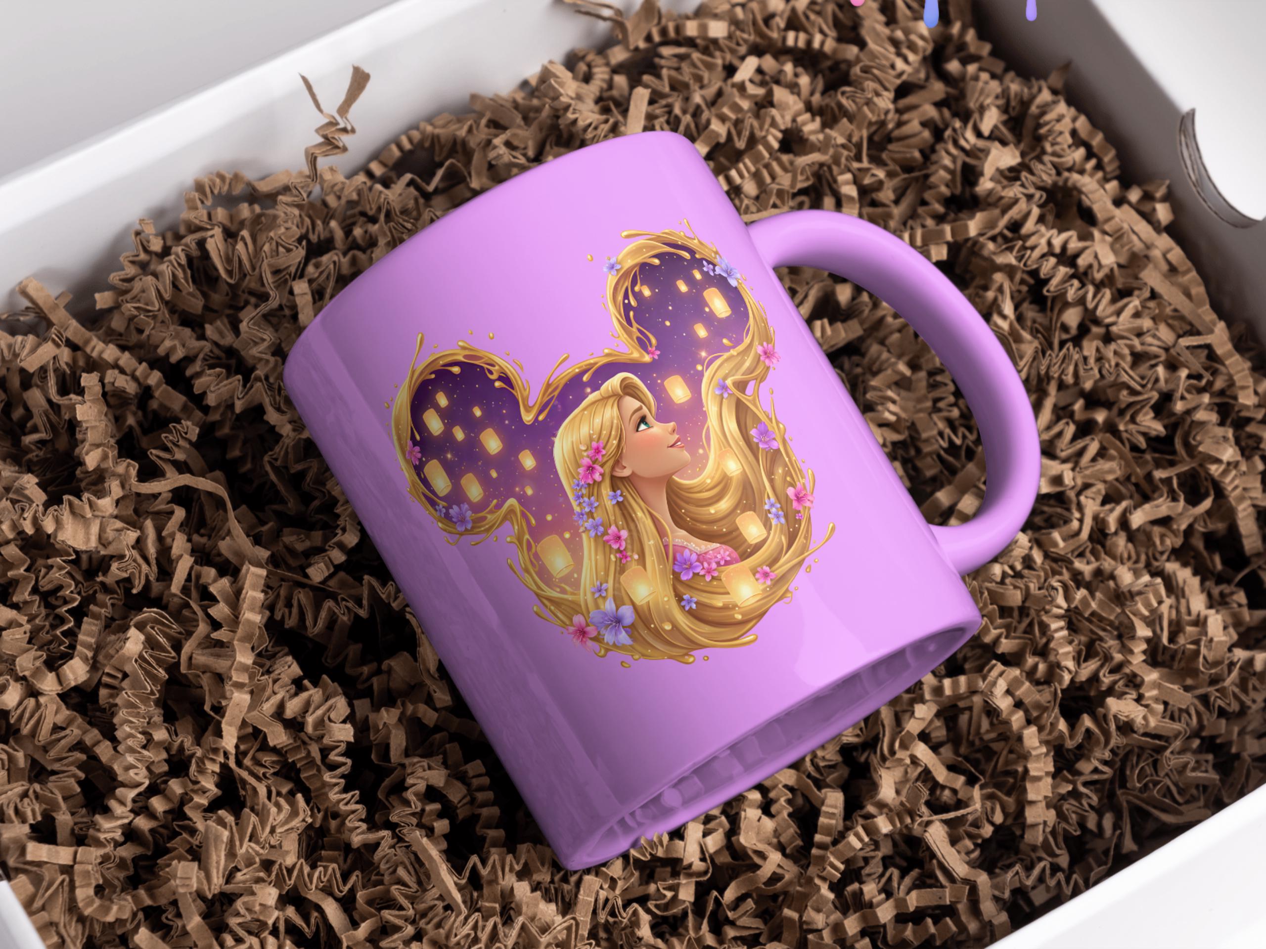 Tangled Golden Hair Mickey Silhouette Clipart: PNG Tangeld Design ...