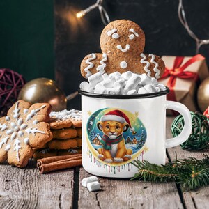 Christmas Simba Clipart: Lion King PNG SVG Design (commercial Use) - Etsy