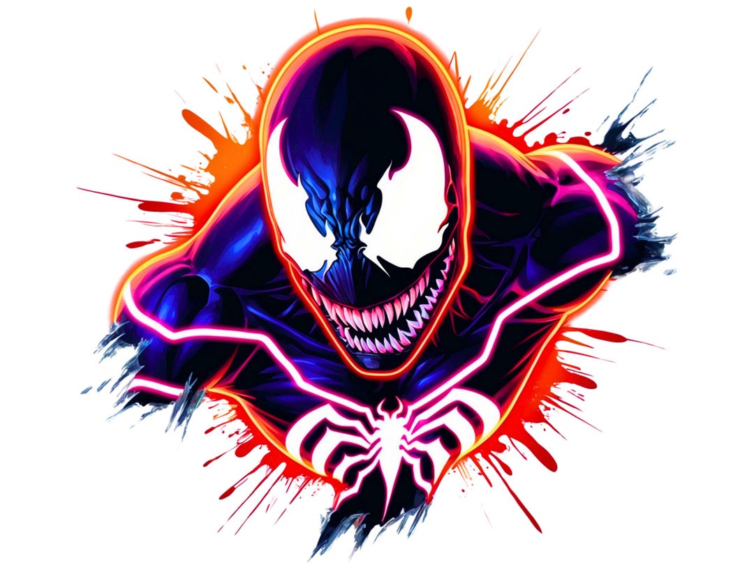 Digital Venom Neon Splash PNG & SVG Design Clipart - Commercial Use ...