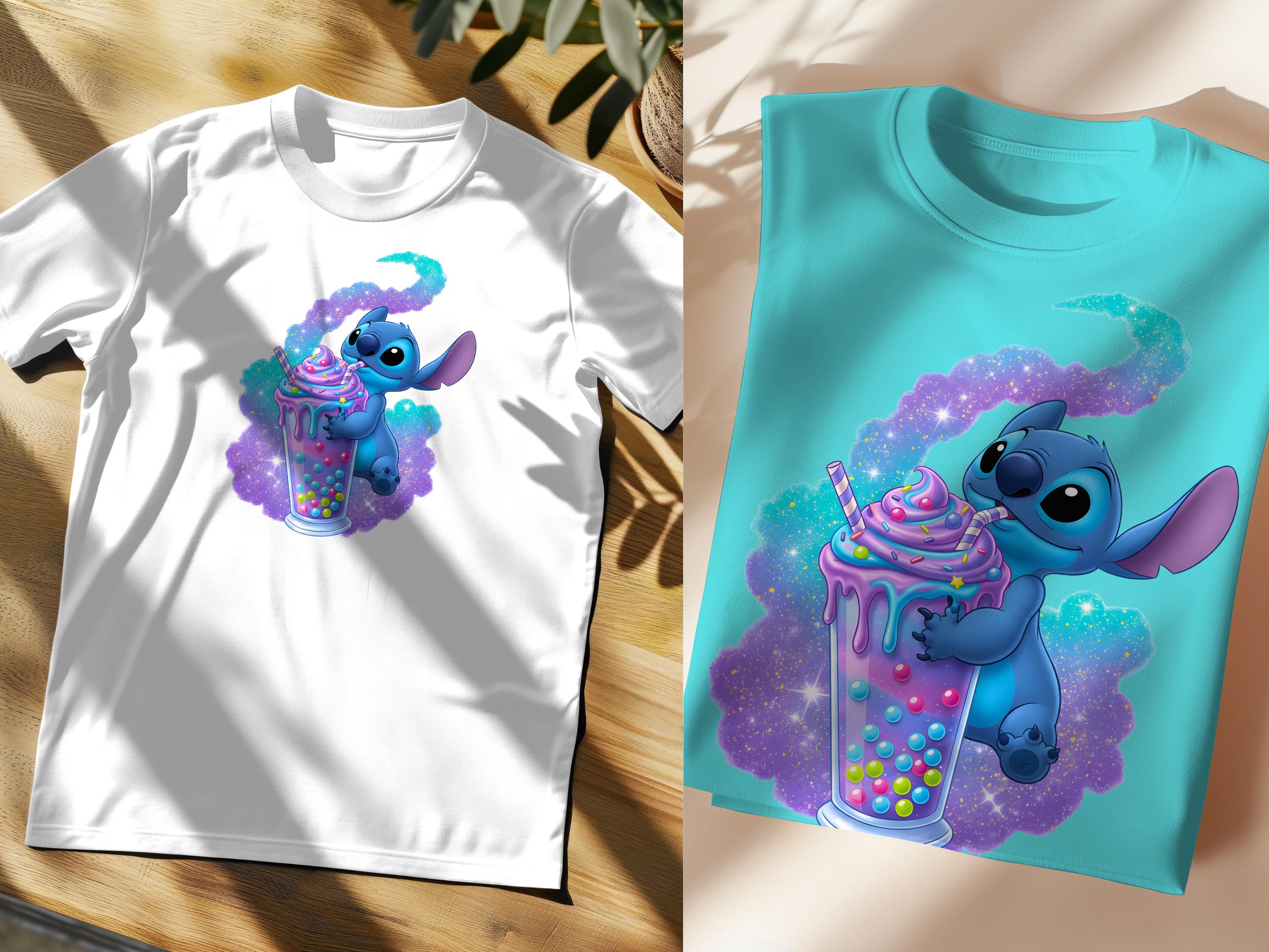 Stitch Galaxy Boba Tea PNG Space Design Clipart (commercial Use) - Etsy