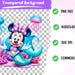 Minnie Mermaid Clipart: Under the Sea PNG Design (digital Download ...