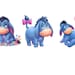 Eeyore Little Bundle 15 Pngs – Donkey Cartoon Character Collection ...