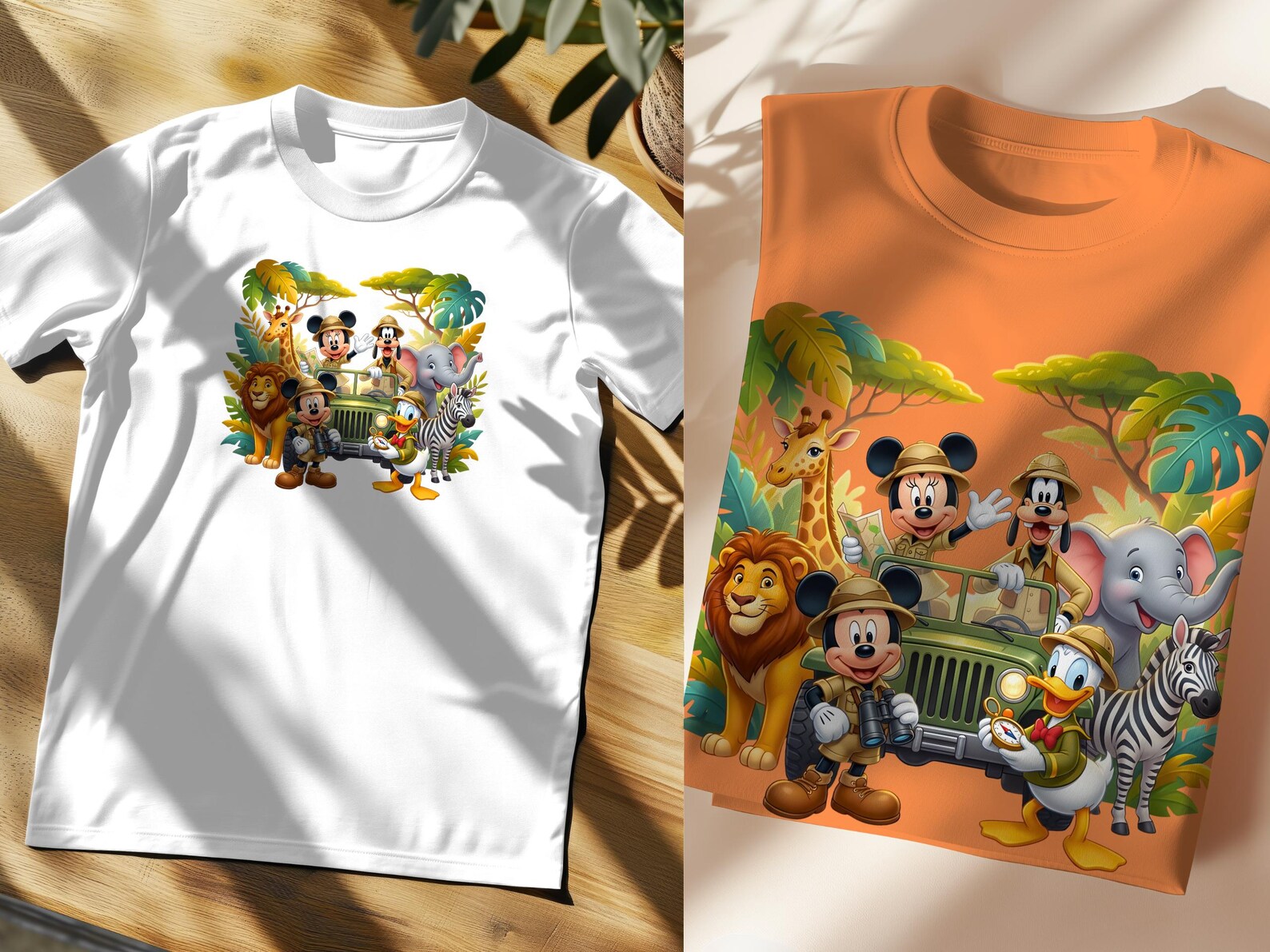 Mickey and Friends Safari Trip PNG – Jungle Adventure Cartoon Design ...