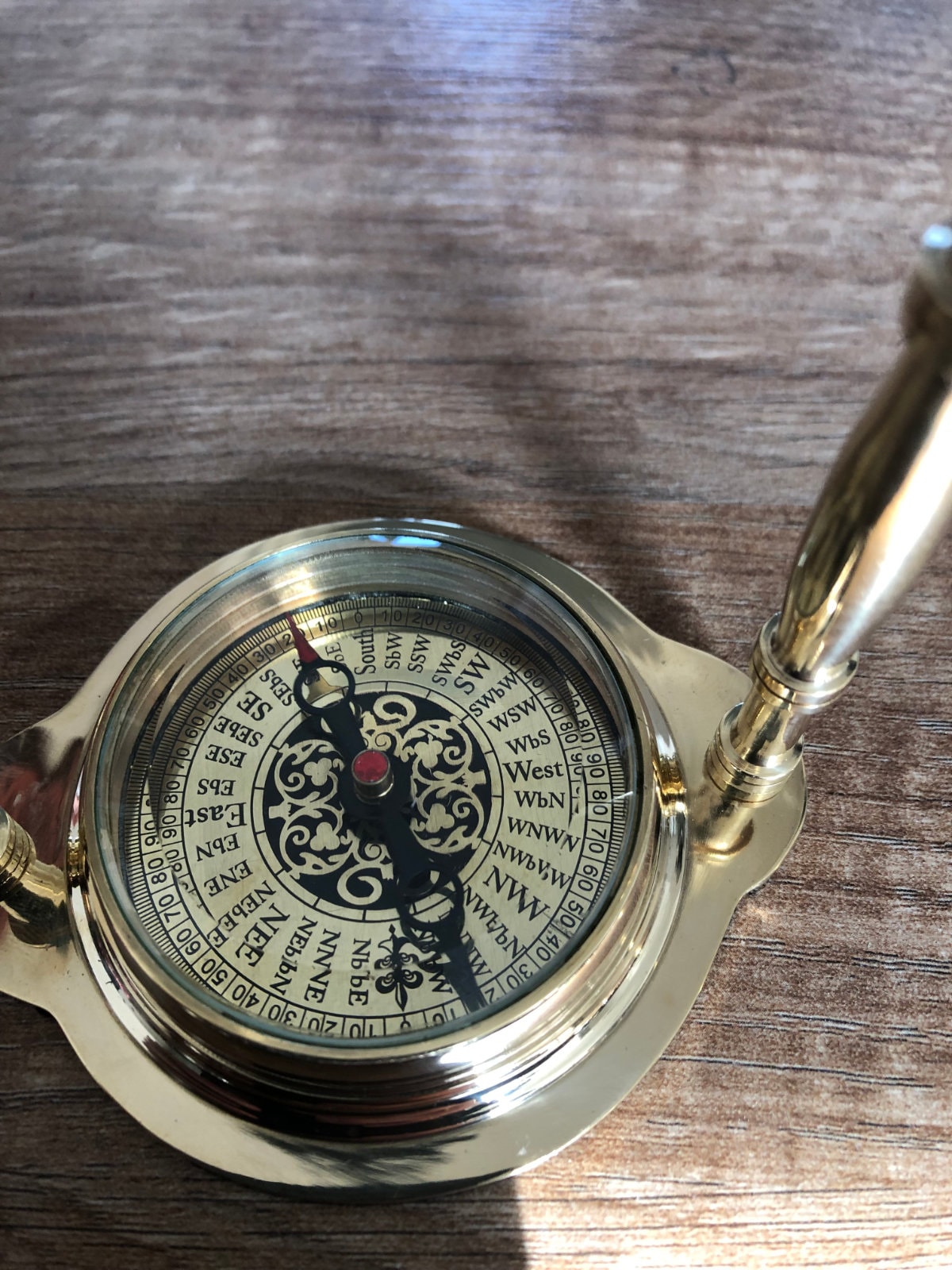 Vintage Type Solid Brass Polished Pocket Watch Display Stand Built in ...