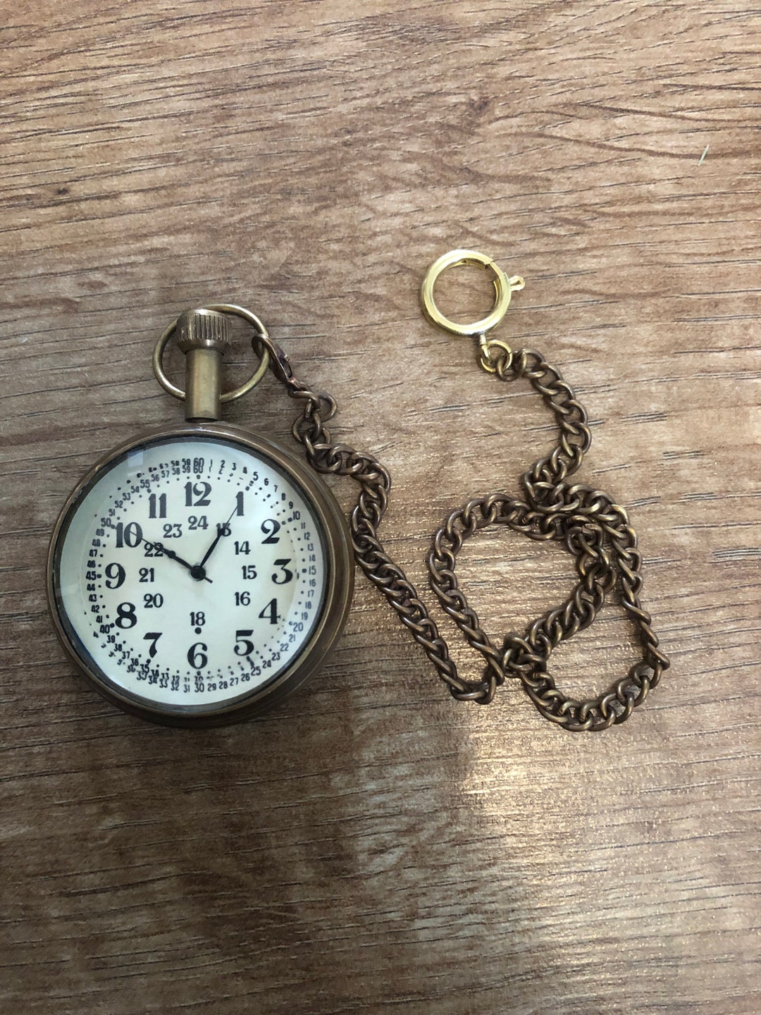 Vintage Type Solid Antique Brass Pocket Watch Chain Clasp - Etsy