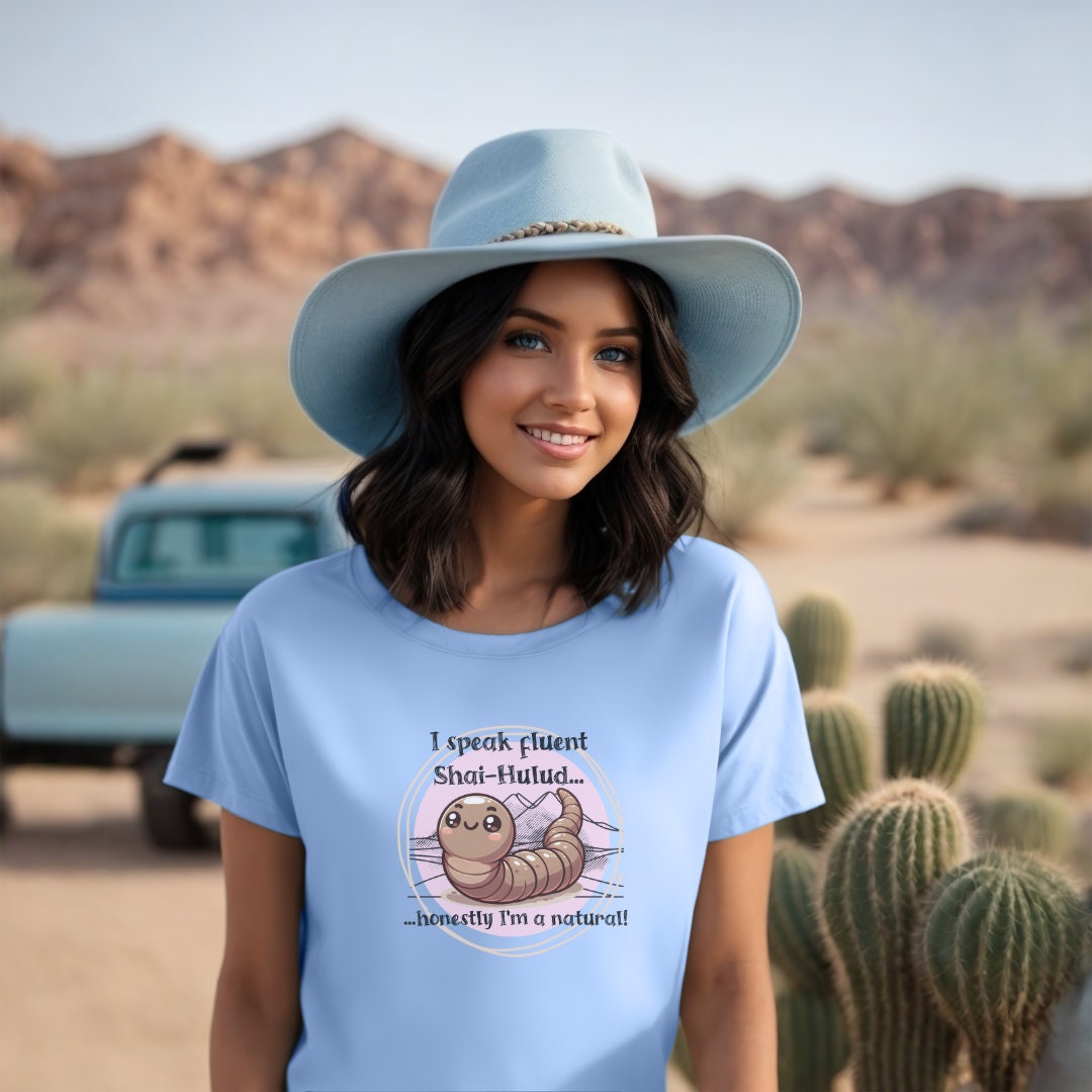 Dune Worm Fluent Shai-hulud Funny Cute Unisex T-shirt, Sci Fi Fan Art T ...