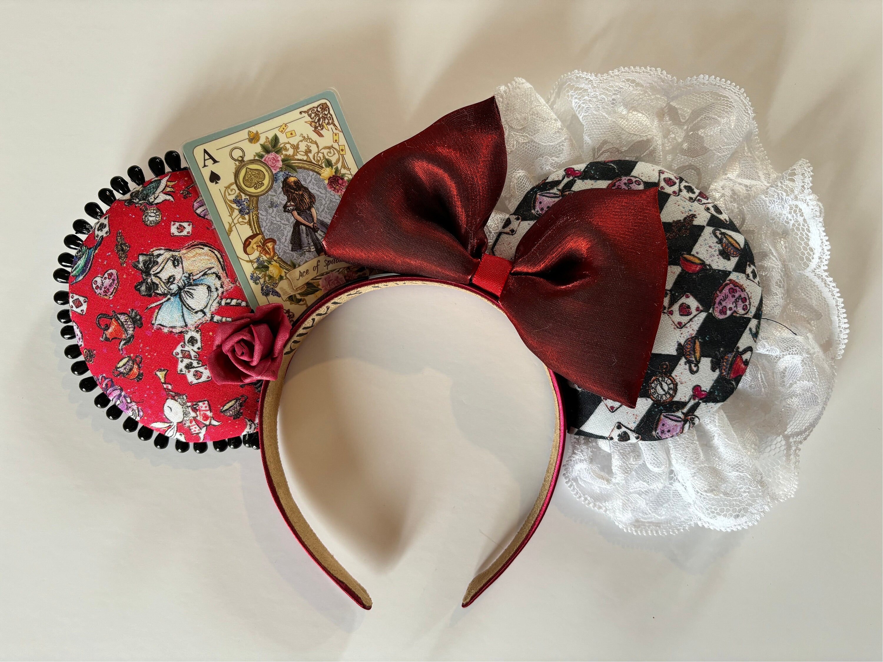 Alice in Wonderland Inspired Disney Ears, Hand Made, Quality, Minnie ...
