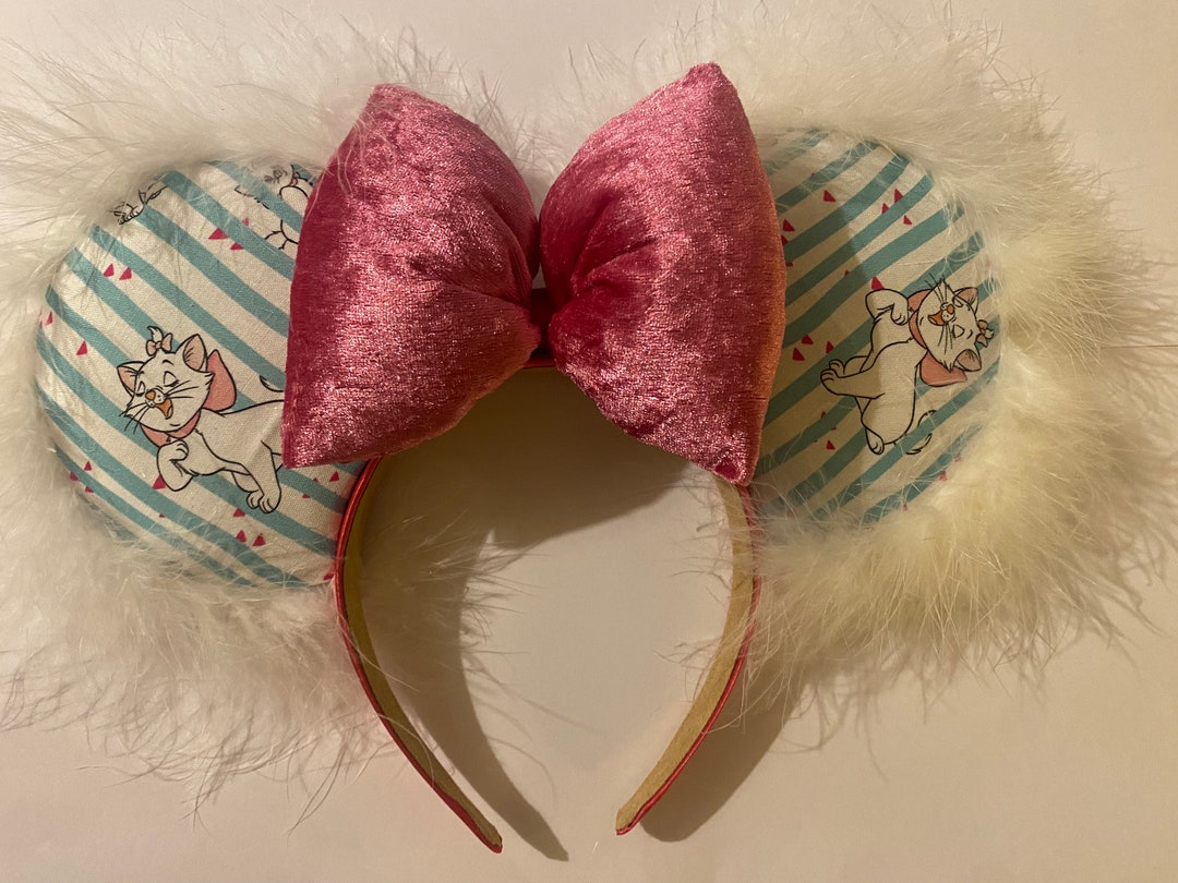 Marie Inspired Disney Ears, Hand Made, Quality, Minnie Ears, Minnie ...