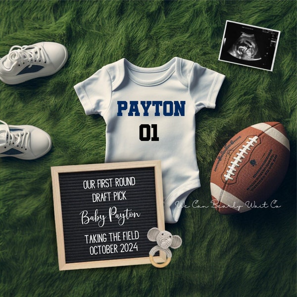 Football Pregnancy Announcement - Etsy