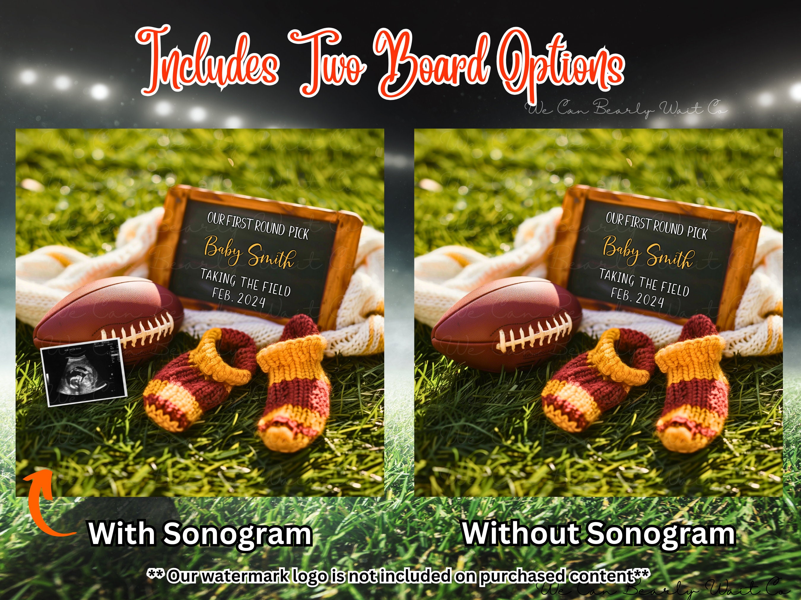 Washington DC Football Pregnancy Announcement Digital, Draft Pick ...