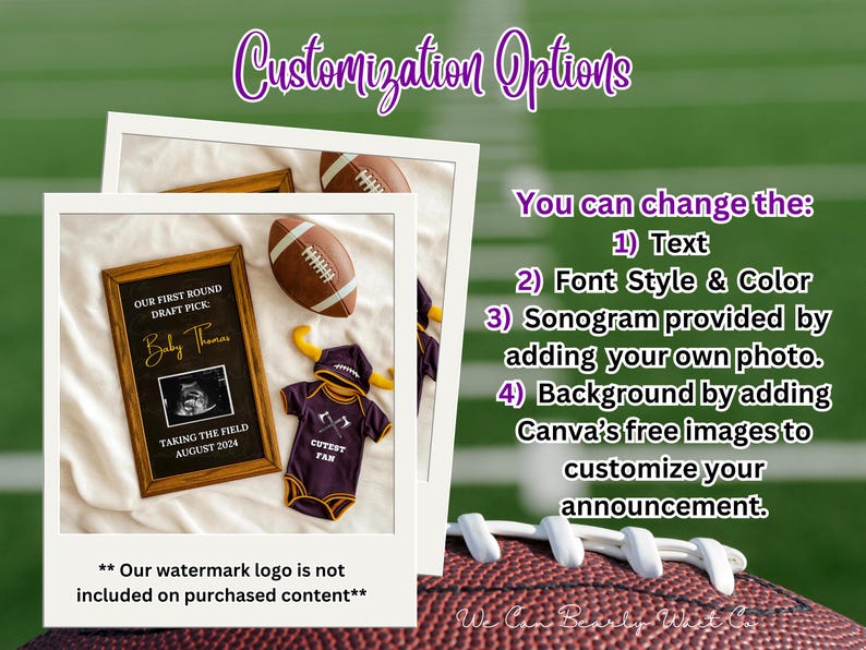 Minnesota Football Baby Announcement, Sports Pregnancy Announcement ...