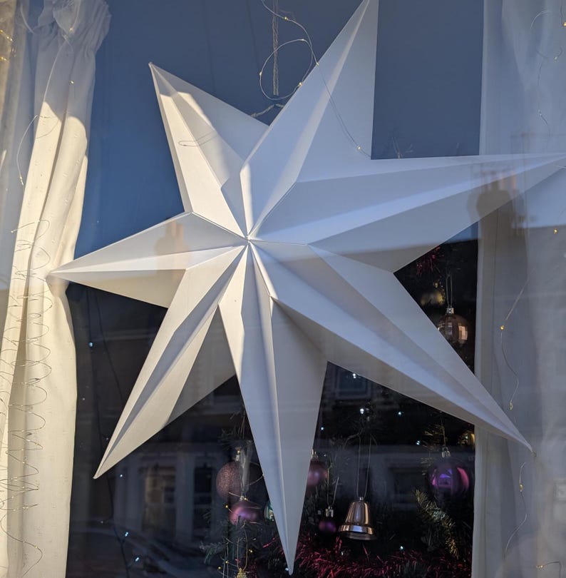 Big Light up Star |decorative Lighting | Scandi Lampshade | Hygge ...