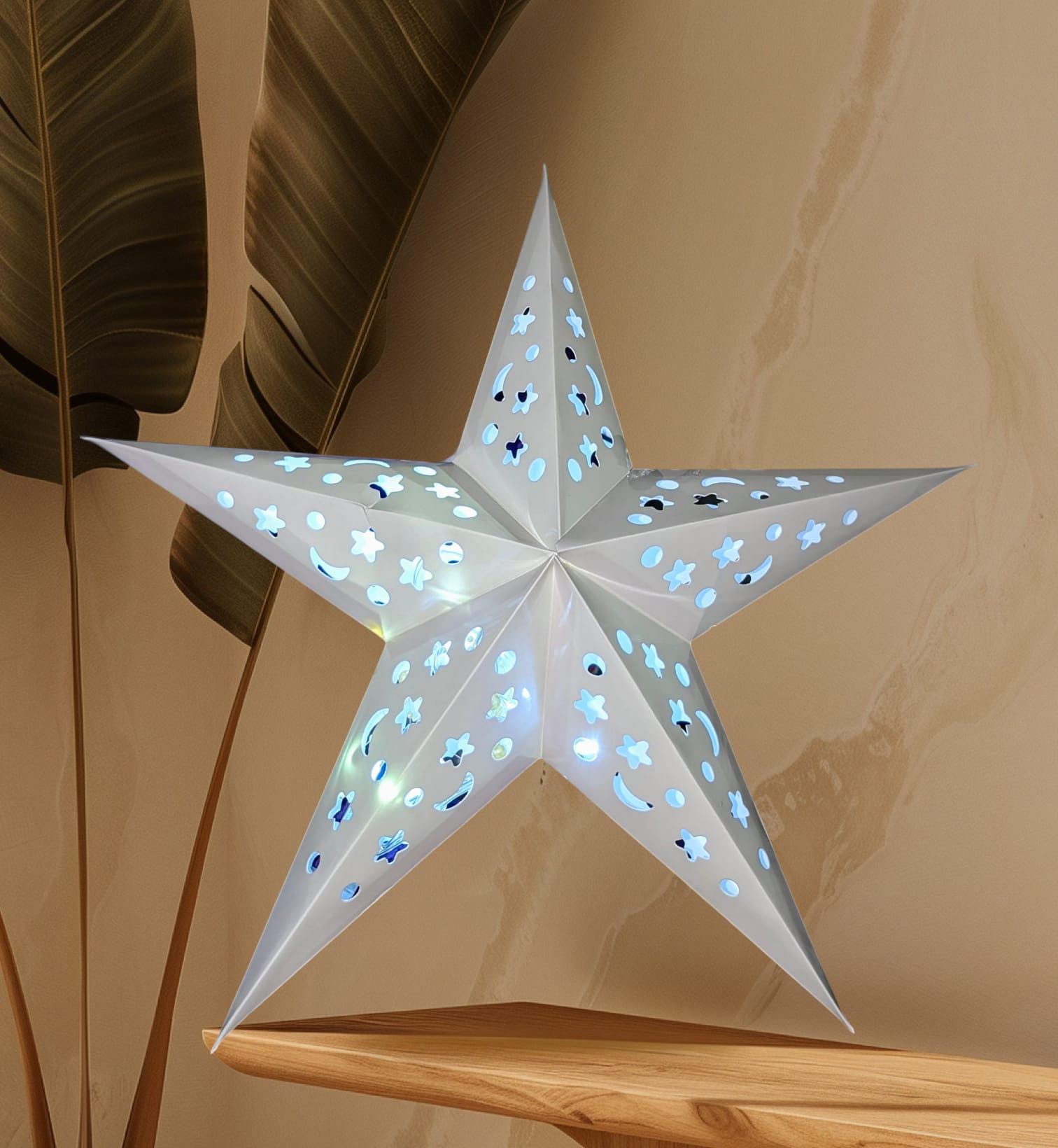 Decorative Led Christmas Star Lantern Luminous Start Perfect for ...