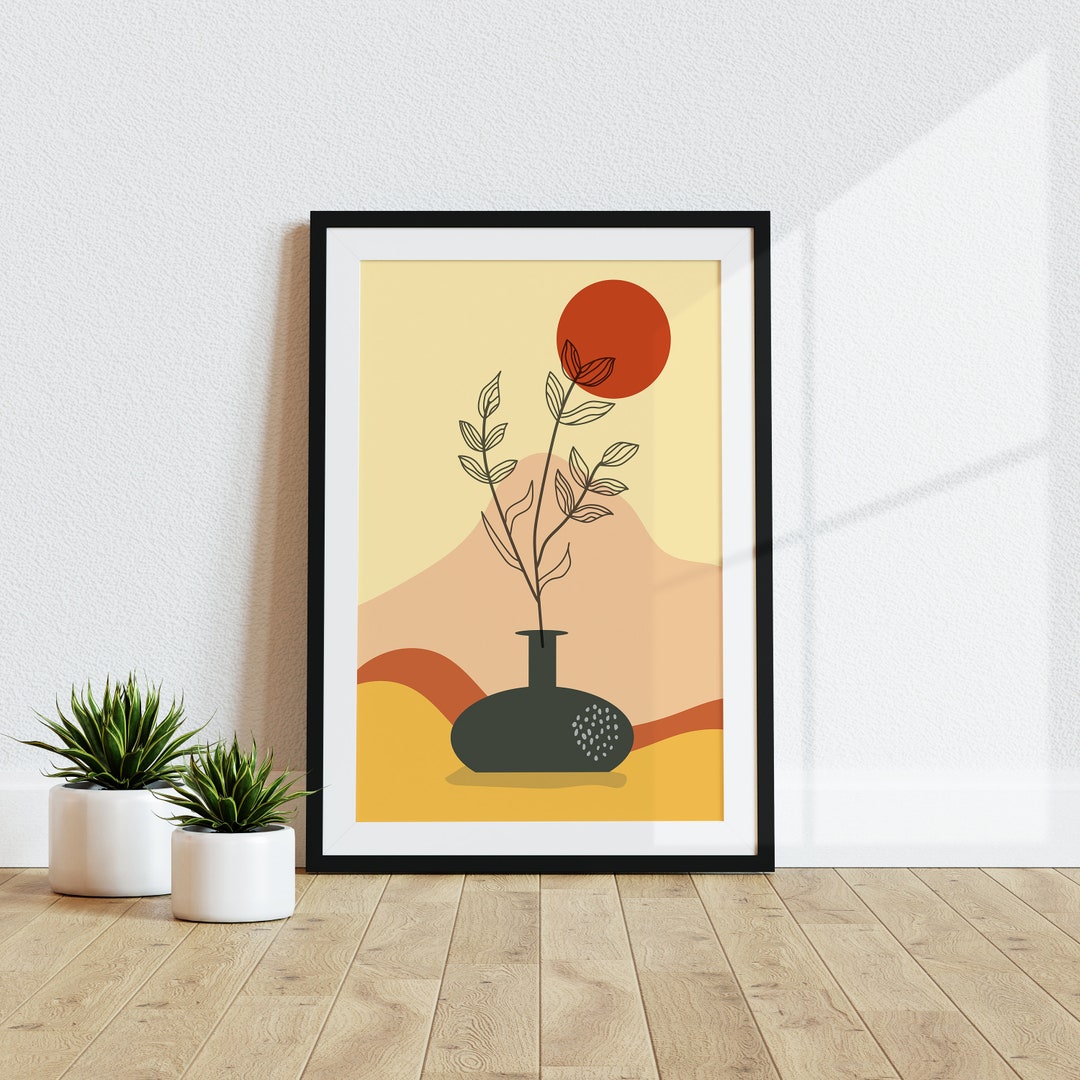 Hand Draw Wall Art Digital Wall Minimalist Wall Art Printable Wall Art ...