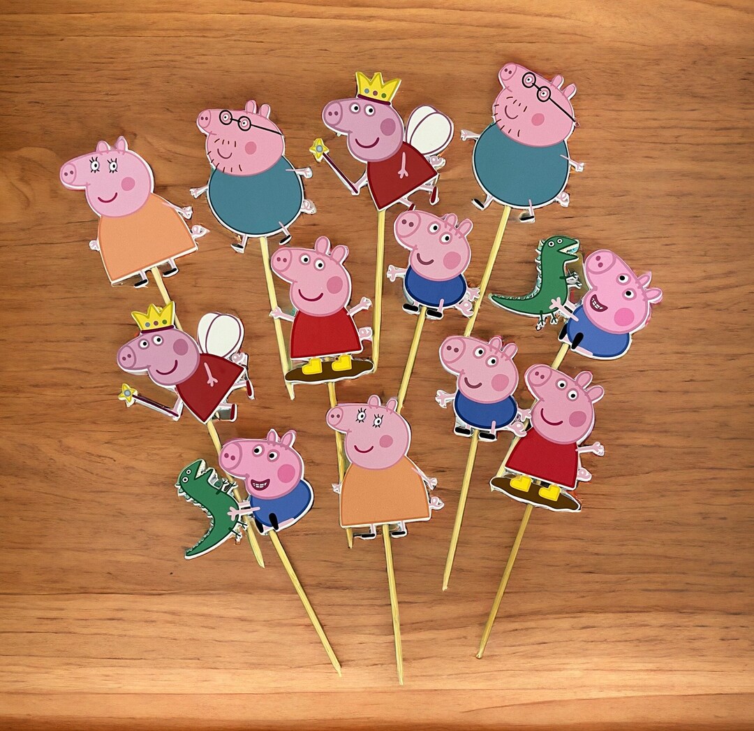 Peppa Pig Cupcake Topper, George Wutz Cupcaketopper - Etsy.de