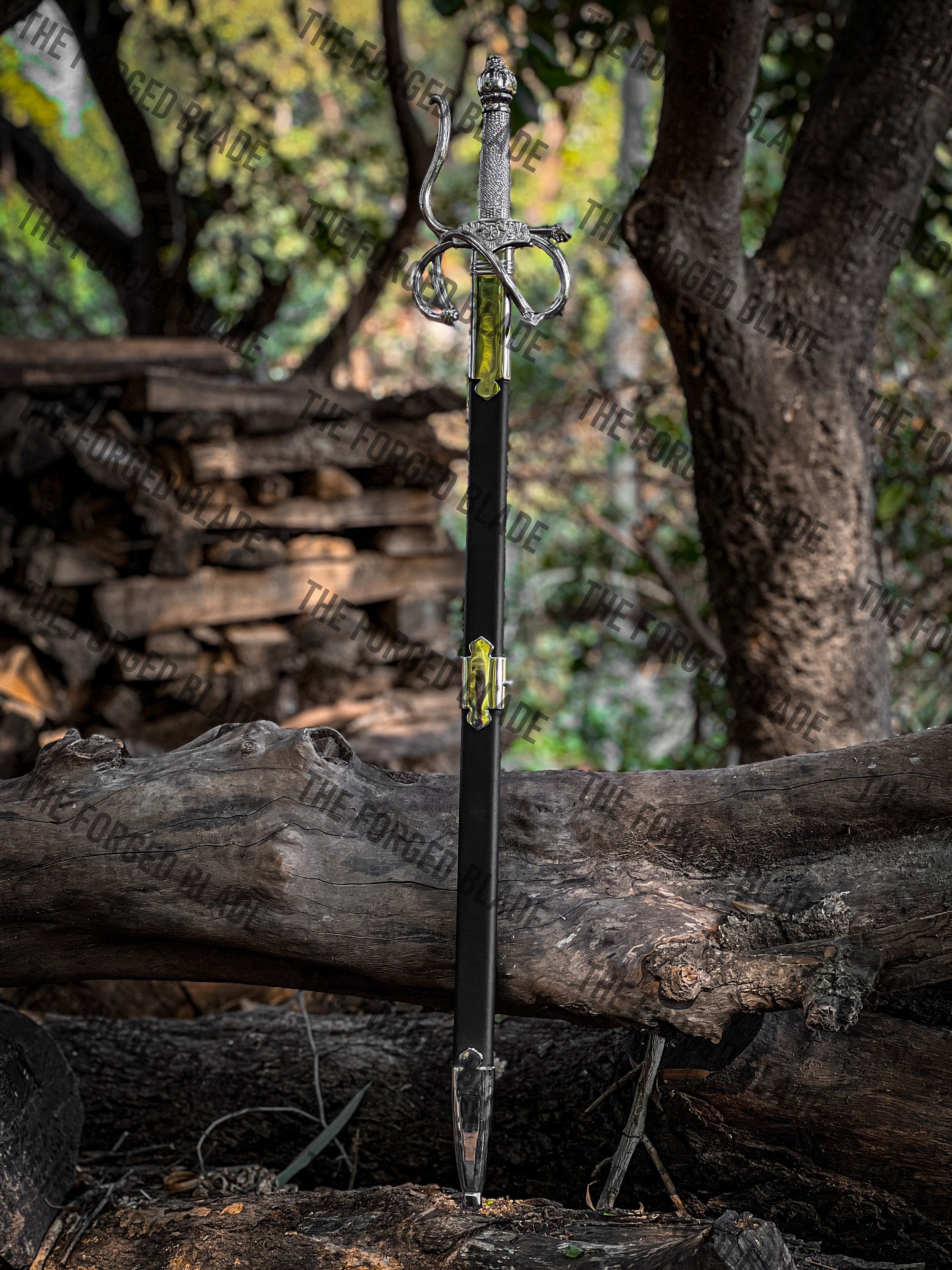 Hand Forged Legend of Zorro Rapier Sword With Scabbard Viking Swords ...