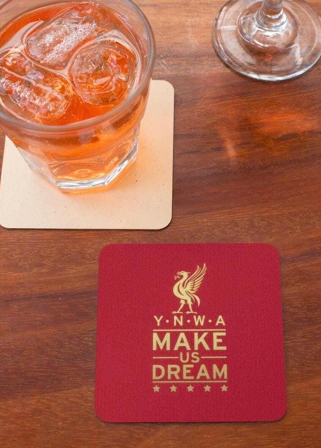 Liverpool FC Coasters Four 4x4 Coasters With Cork Backing Slip ...