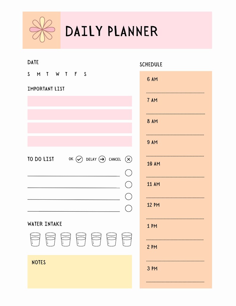 Ultimate Daily Planner - Digital Download/printable - Etsy