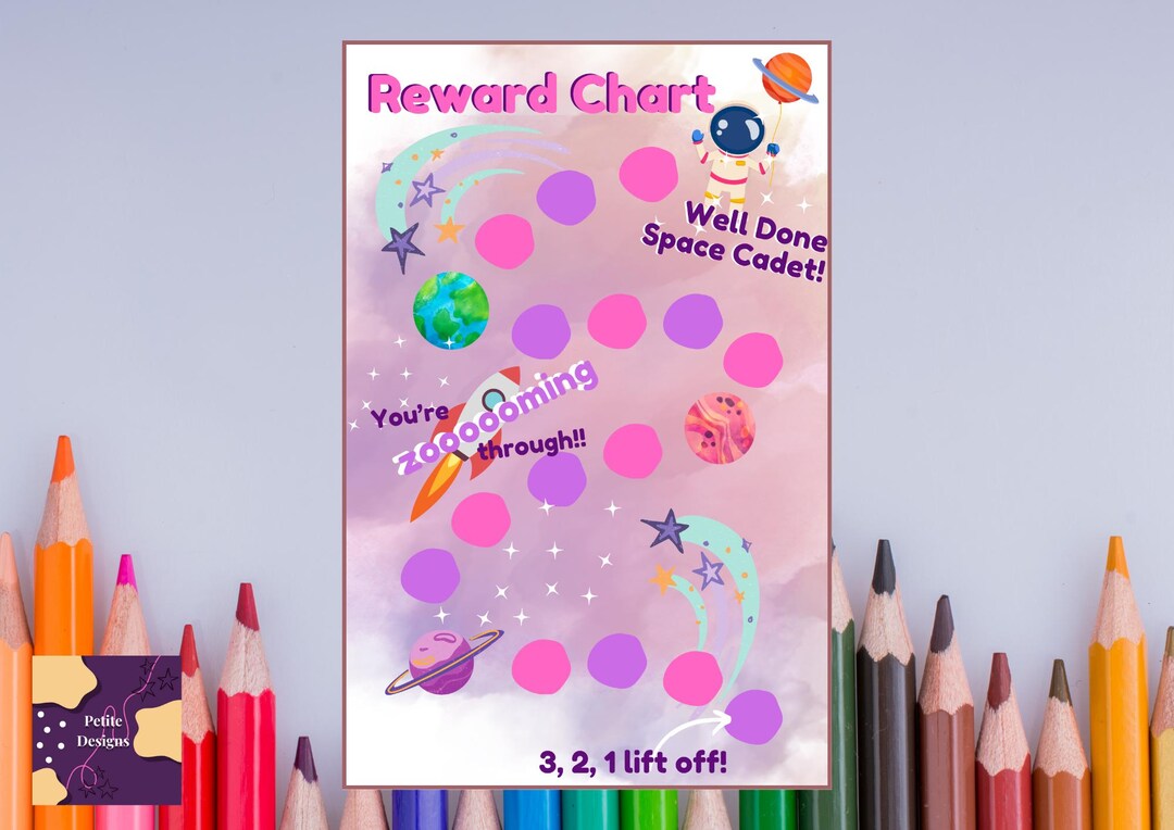 Reward Chart, Toddler Reward Chart, Potty Training, Potty Chart ...