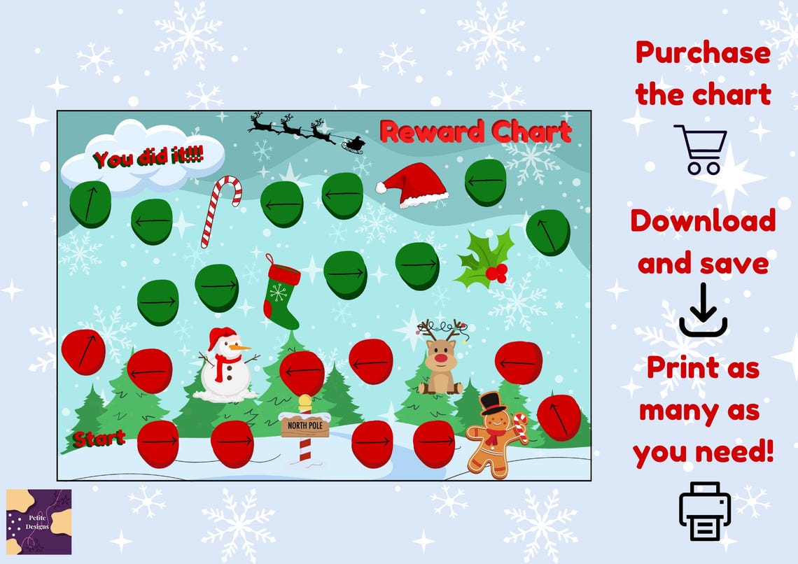 Reward Chart, Toddler Reward Chart, Potty Training, Potty Chart ...