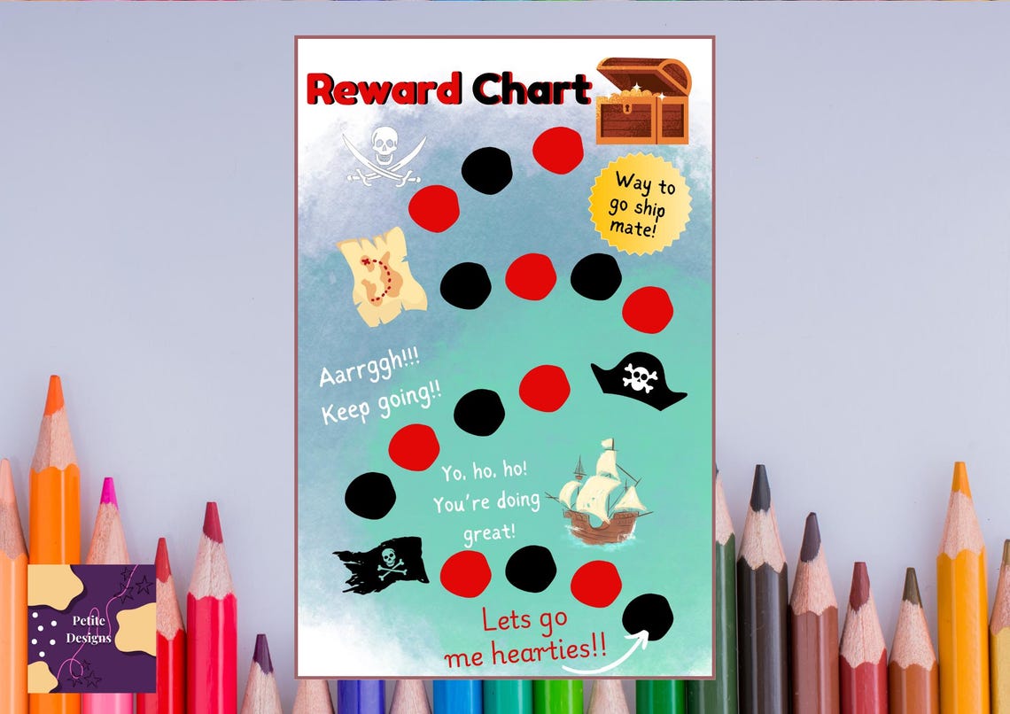 Reward Chart, Toddler Reward Chart, Potty Training, Potty Chart ...