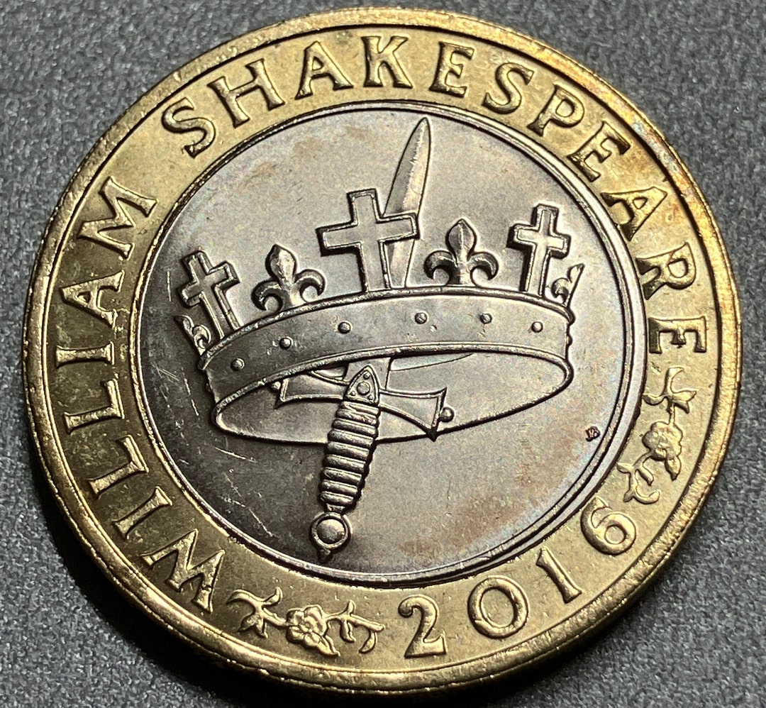 William Shakespeare 2 Pound UK Coin - Etsy UK