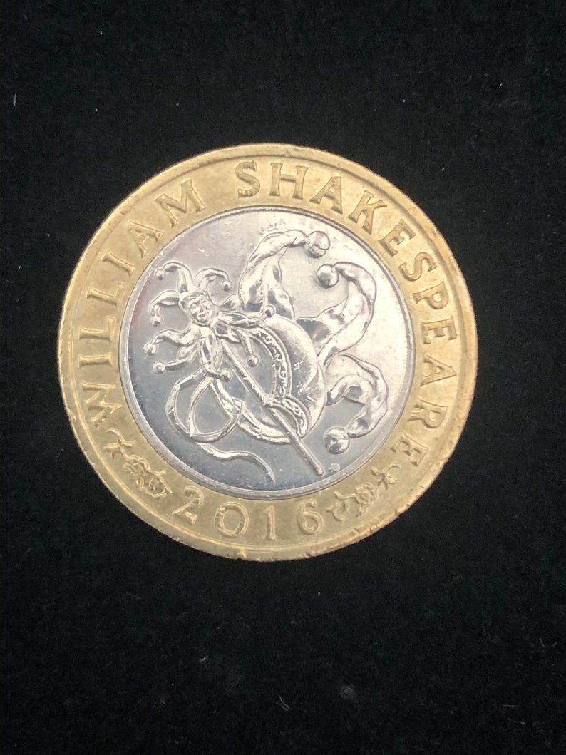 2 Pound Coin William Shakespeare - Etsy UK
