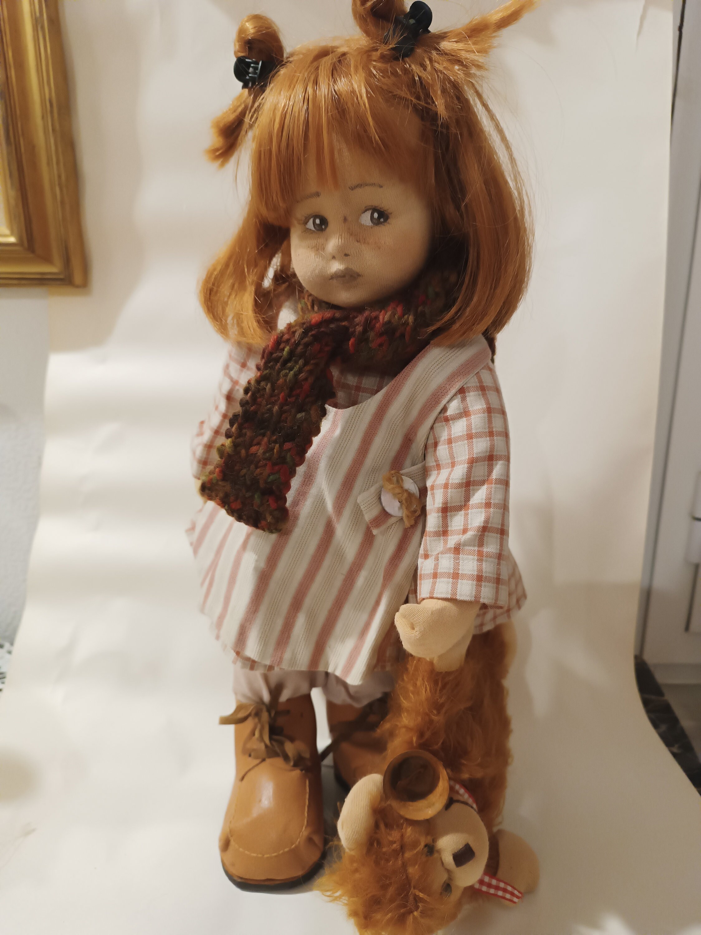 Modern pippy Longstocking Doll in Hand-painted Collectible Fabric ...