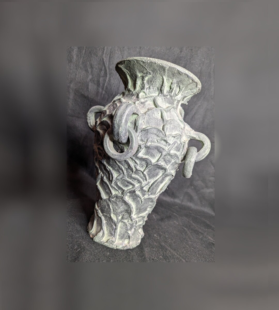 Terracotta Amphora Vase With Ringed Handles - Etsy