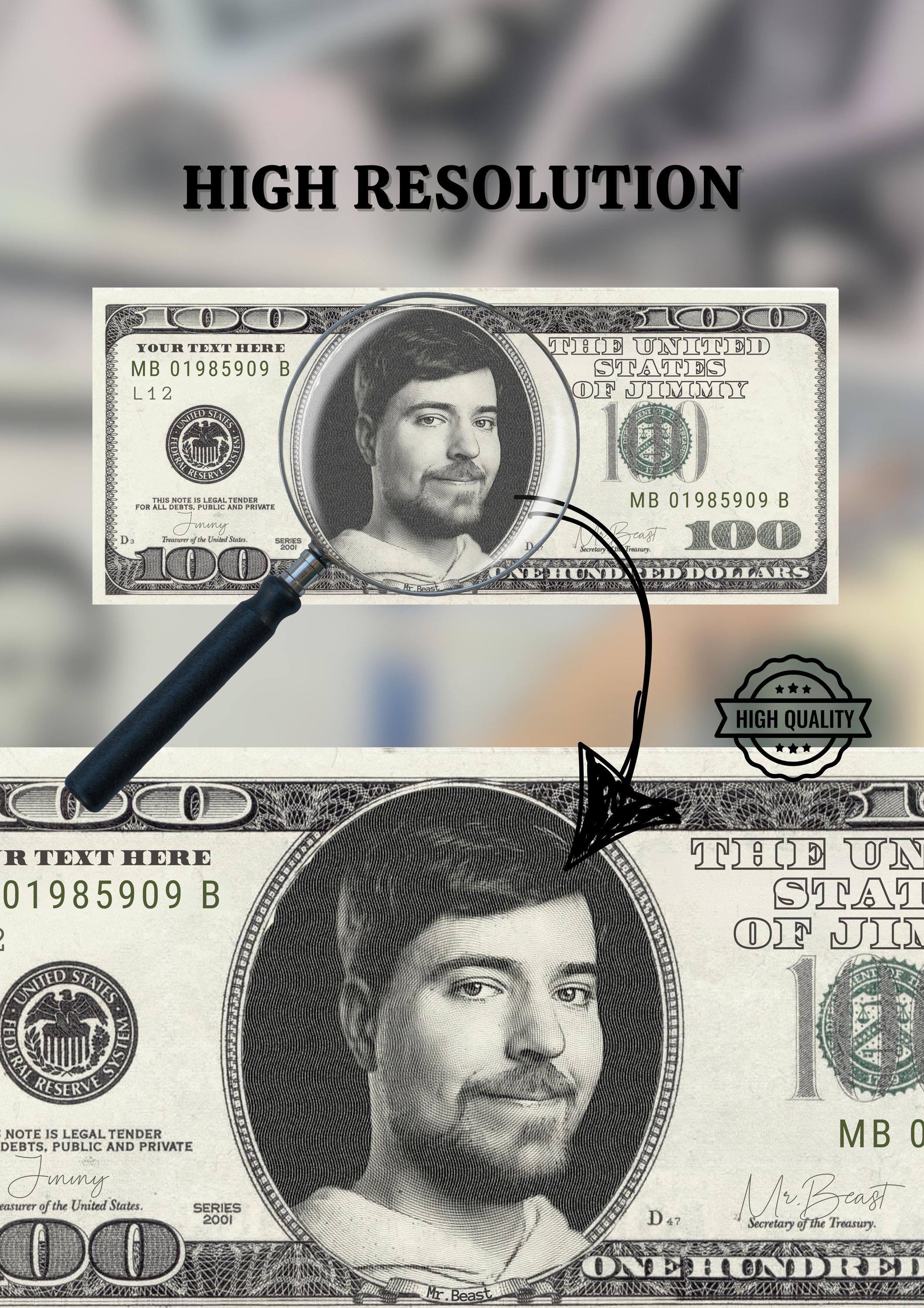 Your Face on Money , Favors for Guests, Game Money, 100 Dollar Bill ...