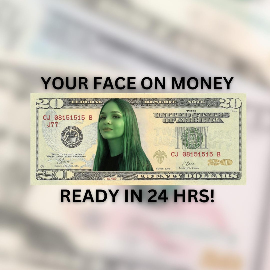 Personalized Money, Fake Money, Prop Money, Your Face on Money, 20 ...