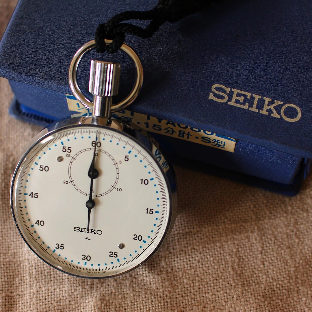 Vintage Seiko Mechanical Stopwatch - Original Box! - 88-5011 - 1977 - Etsy