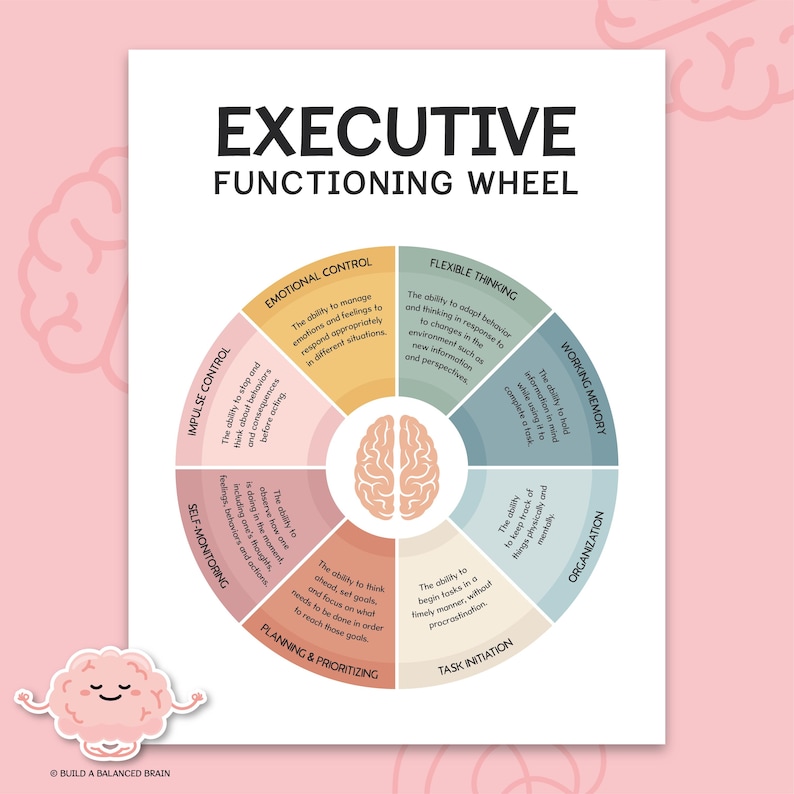 Executive Functioning Wheel, Executive Function, Self Regulation ...