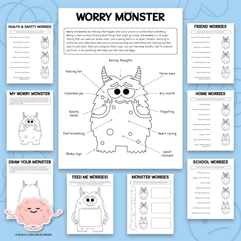 Monster Activity Workbook - Etsy