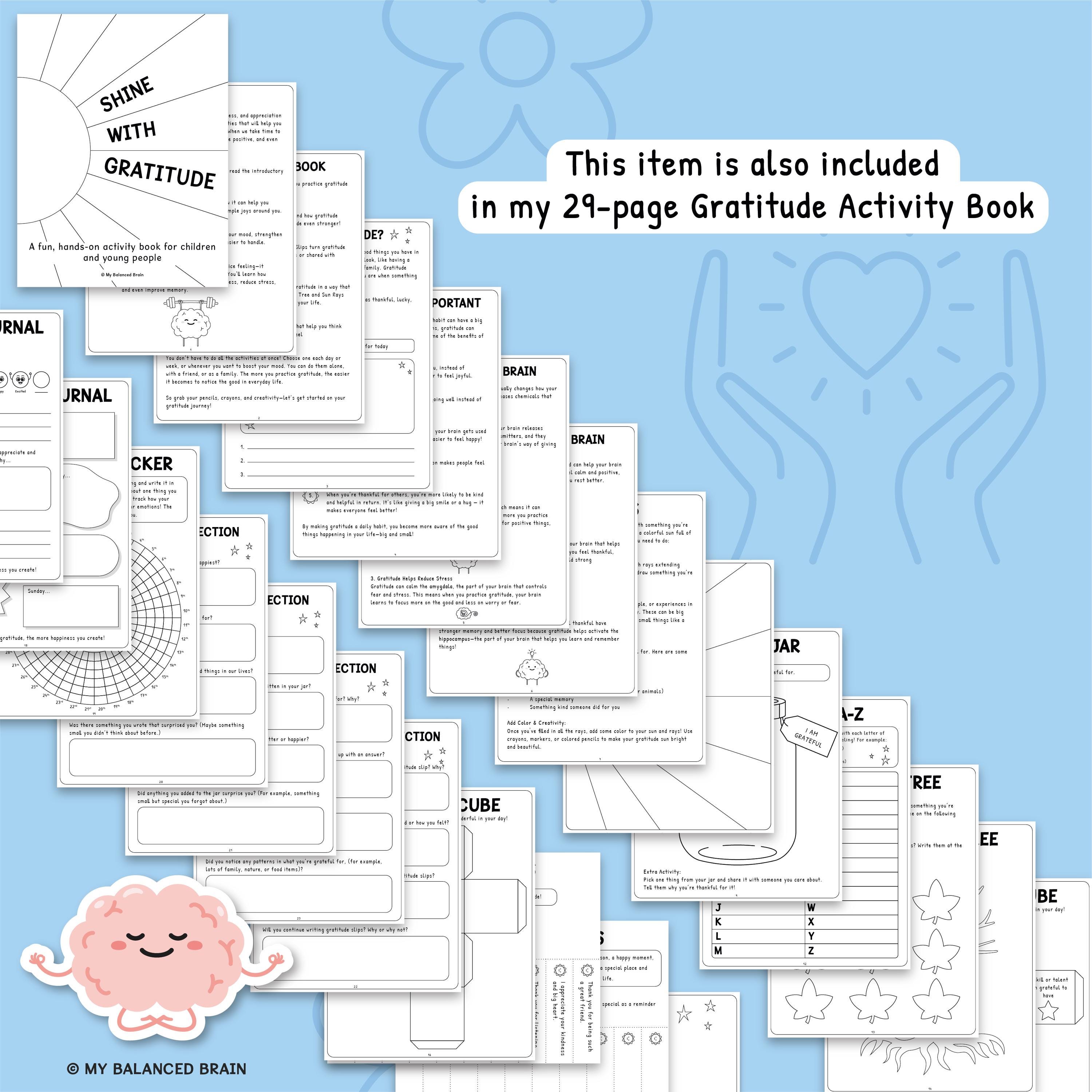 Gratitude Sunshine Log, Sun Rays Thankfulness Activity, Sunburst ...