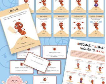 Challenge Automatic Negative Thoughts, Thinking Traps Worksheet ...