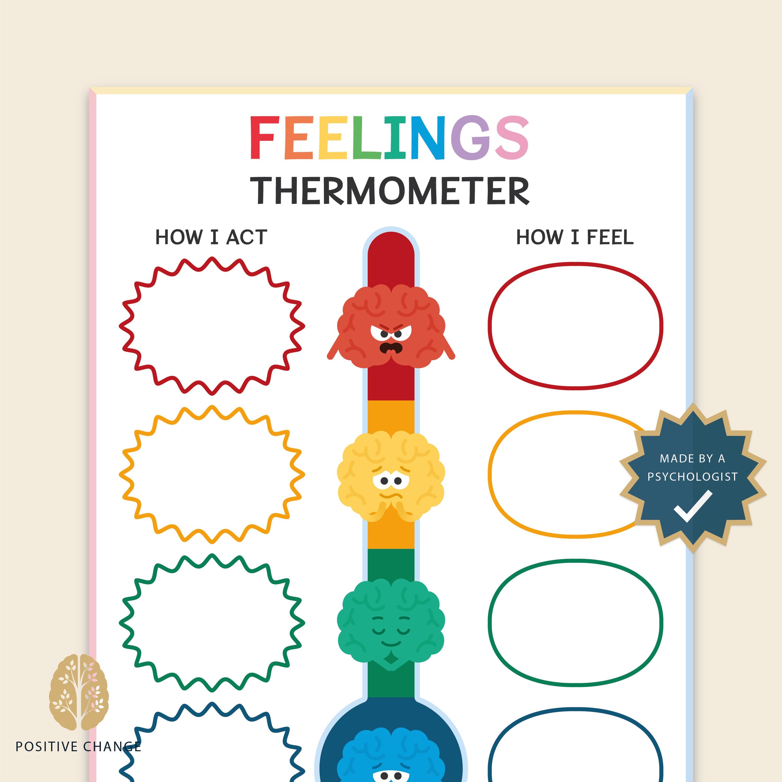 Feelings Printable Set for Kids, Coping Skills, Emotions Check-in ...