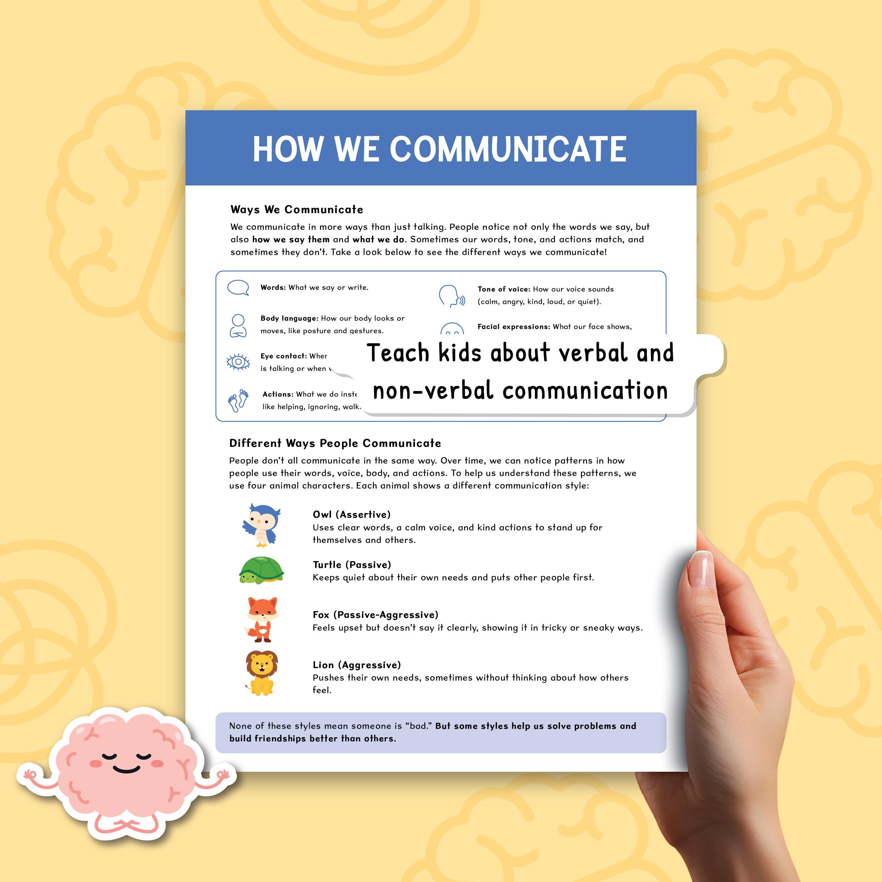 Communication Styles Worksheets (9 Pages), Assertive, Passive, Passive ...