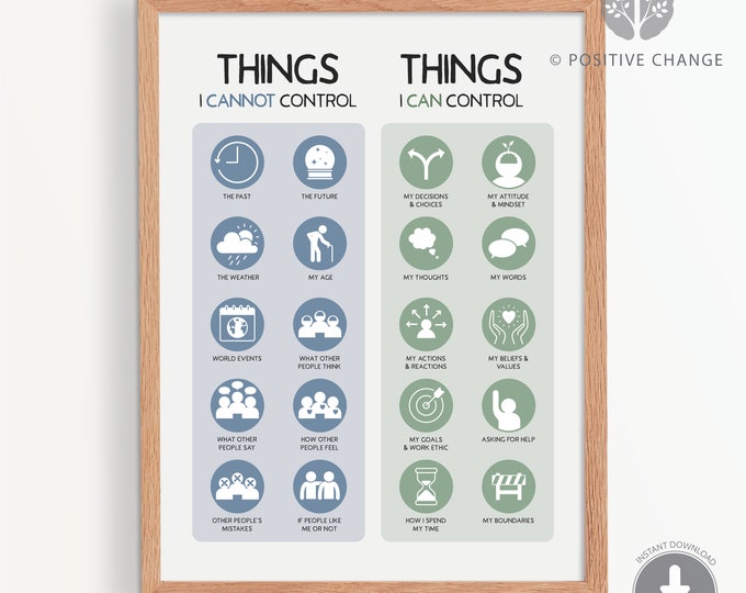 What I Can/cannot Control - Etsy Canada