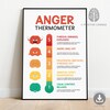 Feelings Thermometer With Coping Skills, Counsellor, Emotional Self ...