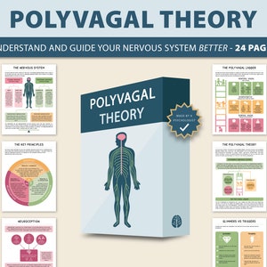 Nervous System Regulation Workbook, Polyvagal Theory Ladder, Vagus ...