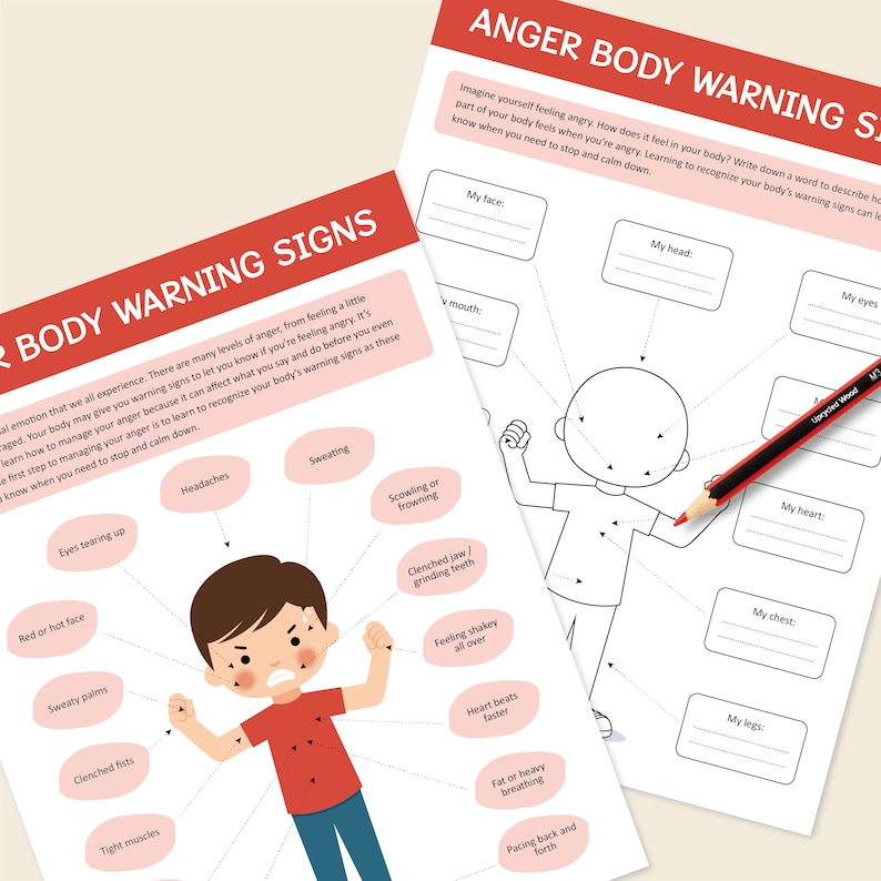 Anger Body Warning Signs, Anger Symptoms, Emotional Regulation, Anger ...