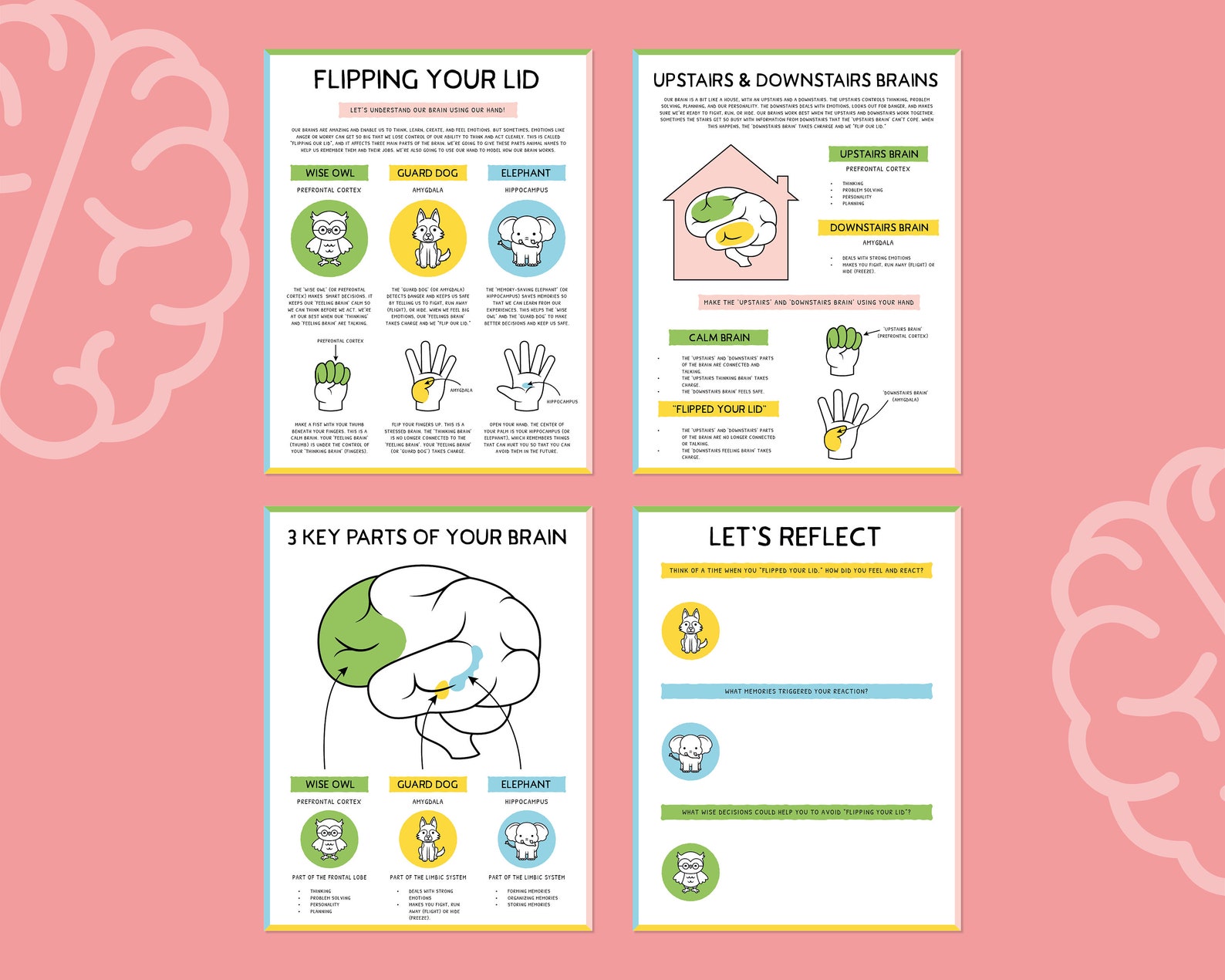 Flipping Your Lid, Emotional Regulation, Hand Model of the Brain ...