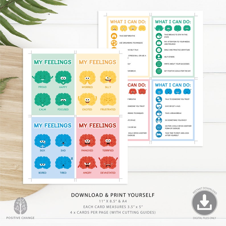 Self-regulation Flashcards With Coping Strategies, Regulation Zones ...