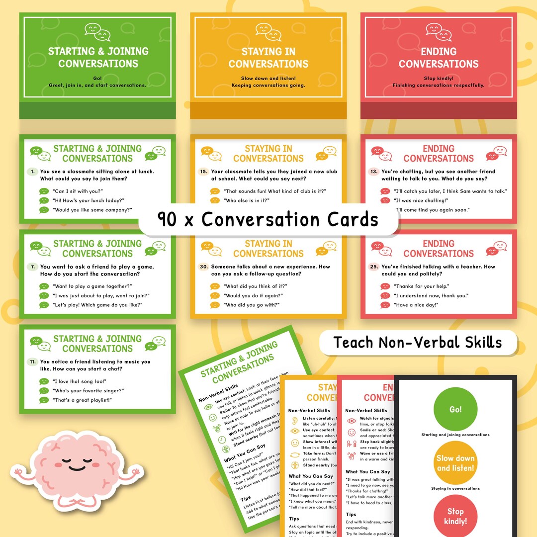 Conversation Starters, Conversational Turn Taking, Starting ...