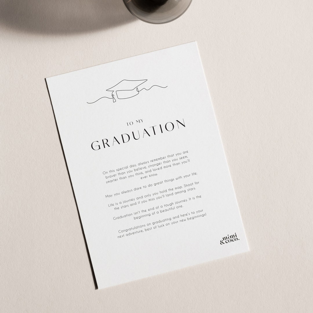 Graduation Oak Frame Artwork - Etsy